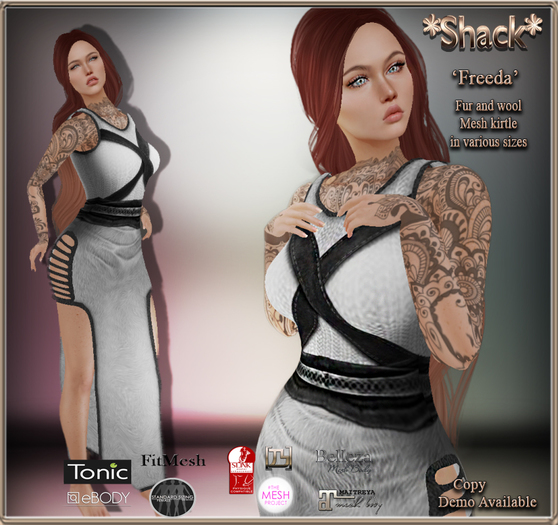 Second Life Marketplace - *Shack* Freeda Kirtle - White