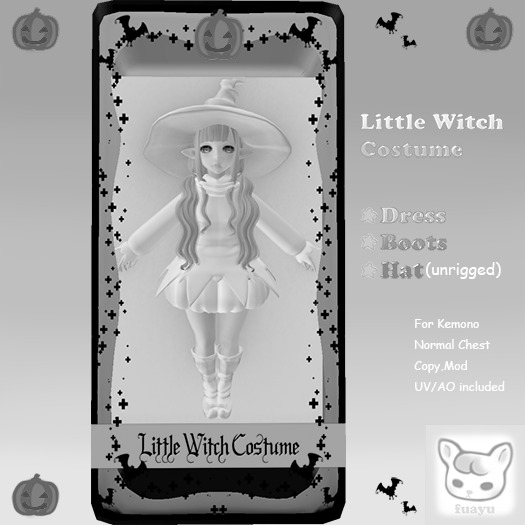 Second Life Marketplace - DEMO Kemono Clothes , fuayu Little Witch ...