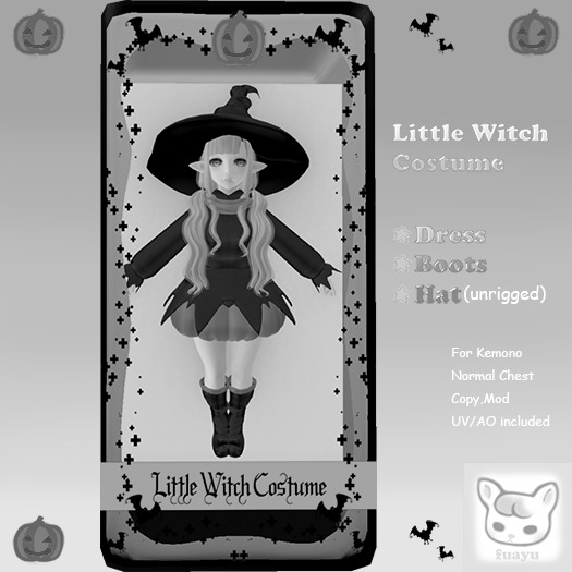 Second Life Marketplace - DEMO Kemono Clothes , fuayu Little Witch ...