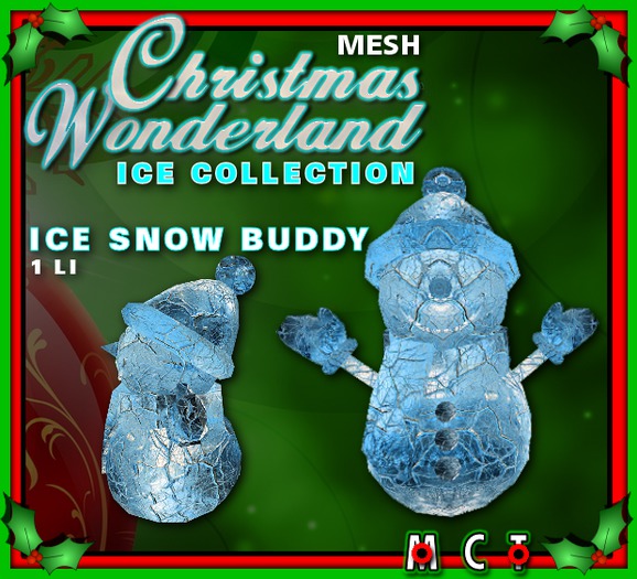 Second Life Marketplace - Ice Snow Buddy Sculpture
