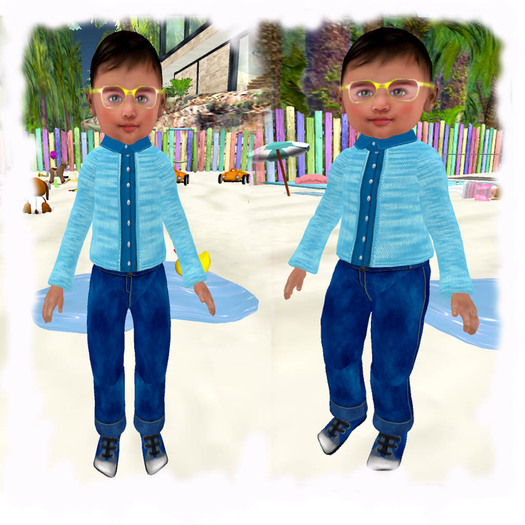 Second Life Marketplace - ZOOBY BOYS KNIT JACKET OUTFIT