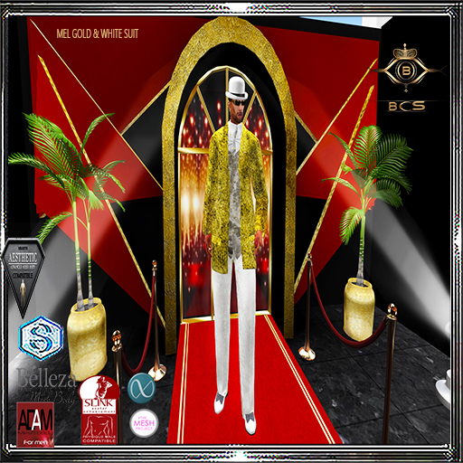 Second Life Marketplace - Mel Gold & White Suit