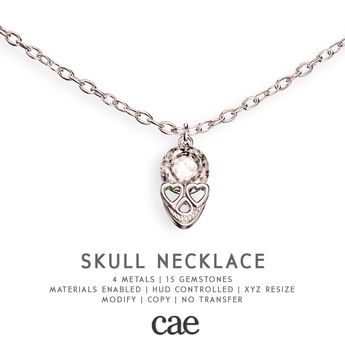 Second Life Marketplace - Cae :: Skull :: Necklace [bagged]