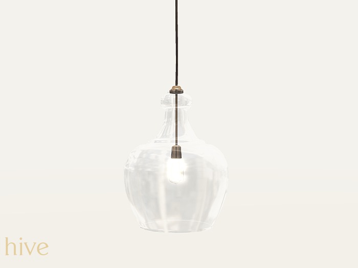 Second Life Marketplace - hive // hanging glass light [wear to unpack]
