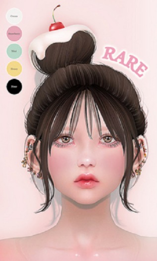 Second Life Marketplace - VCO ~ chouchou Hair [ Pure Black ] Version 1