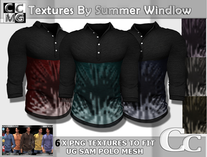 Second Life Marketplace - UG SAM POLO TEXTURES -SPLATTER X 6 FULL PERM