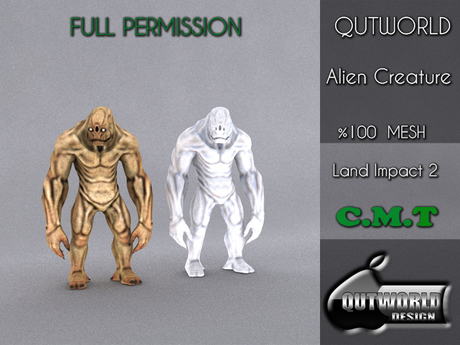 Second Life Marketplace - .::QUTWORLD Alien Creature::.FP