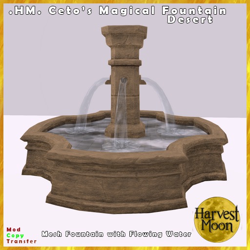 Second Life Marketplace - .HM. Ceto's Magical Water Fountain / Desert ...
