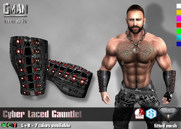 Second Life Marketplace - [GMan] GA - Cyber Lacet Gauntlet