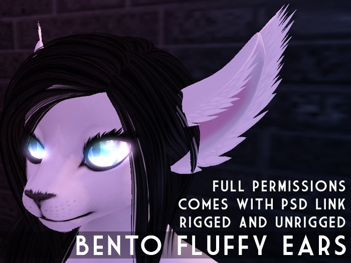 Second Life Marketplace - Visual Magick // Bento Fluffy Ears