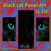 Second Life Marketplace - black cat eye panel art