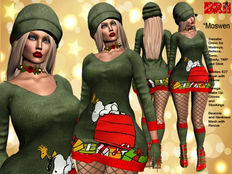 Second Life Marketplace - **MOSWEN WINTER STYLE COMPLET OUTFIT