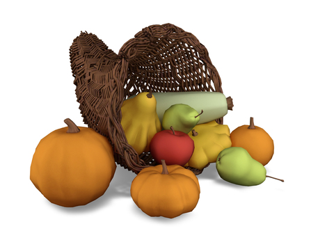 Second Life Marketplace - Pretty Props - Cornucopia Decor