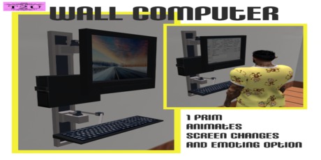 Second Life Marketplace - Wall Computer