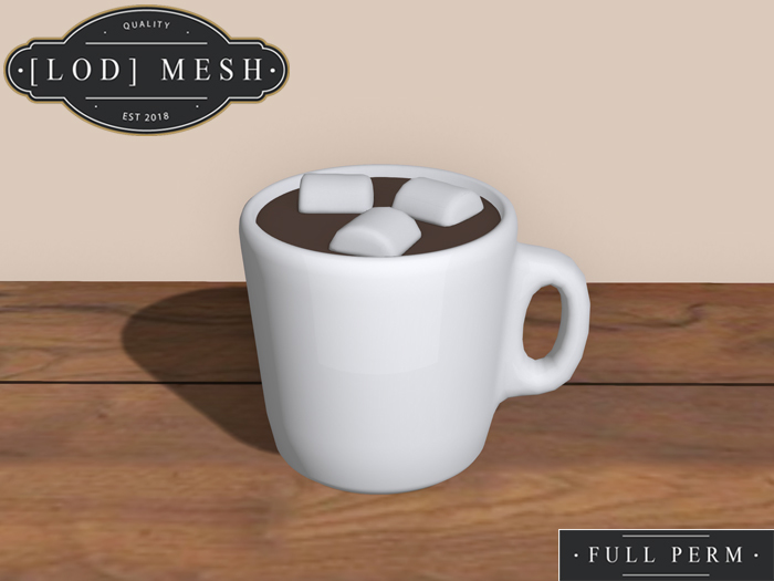 Second Life Marketplace - [LOD Mesh] Full Perm. Hot Cocoa