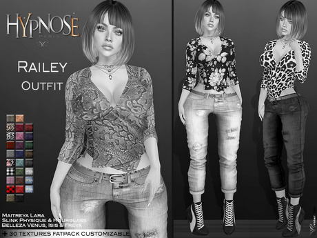 Second Life Marketplace - HYPNOSE - RAILEY OUTFIT DEMO