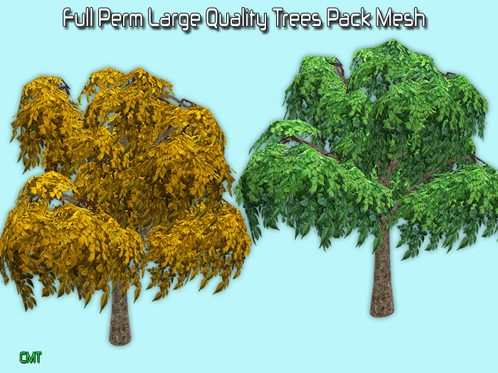 Second Life Marketplace - Full Perm Large Trees Pack Mesh