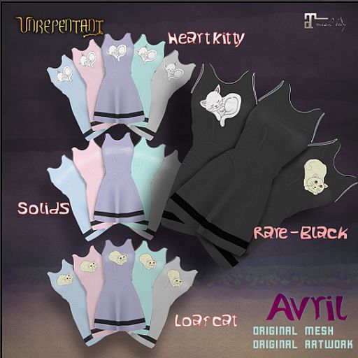 Second Life Marketplace - 17 [UN] Avril Dress - Love Kitty Blue Lara Box