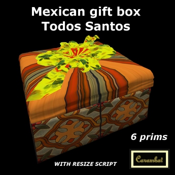 Second Life Marketplace - Mexican gift box Todos Santos (with resize ...