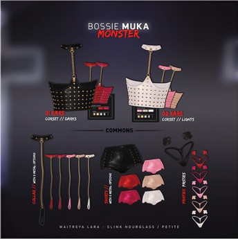 Second Life Marketplace - Bossie. Muka "monster" shorts - nude // Slink HG