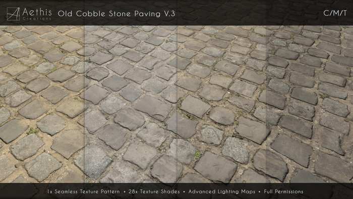 Second Life Marketplace - [AC] Seamless Old Cobble Stone Paving ...