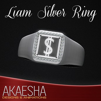Second Life Marketplace - Akaesha's REALISTIC Ring (Model: Liam Silver ...