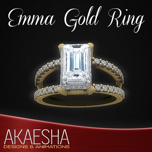 Second Life Marketplace - Akaesha's REALISTIC Diamond Ring (Model: Emma ...