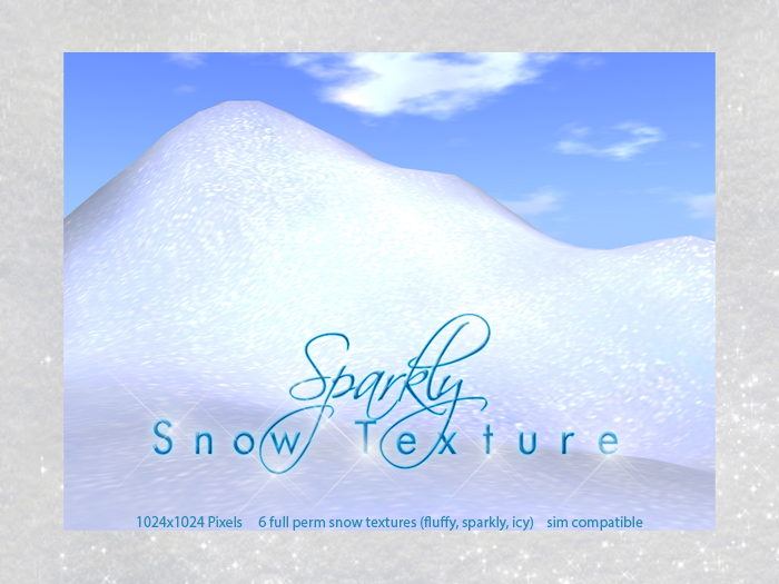 Second Life Marketplace - 6 Seamless Snow Textures - Snow Terrain ...