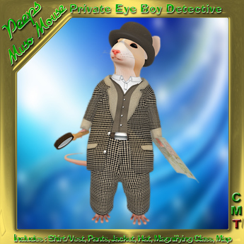 Second Life Marketplace - Peeps Muso Private Eye Boy Detective Costume ...
