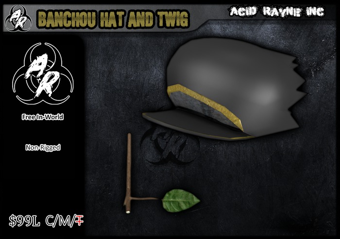 Second Life Marketplace - Banchou Hat and Twig (Free In World!)
