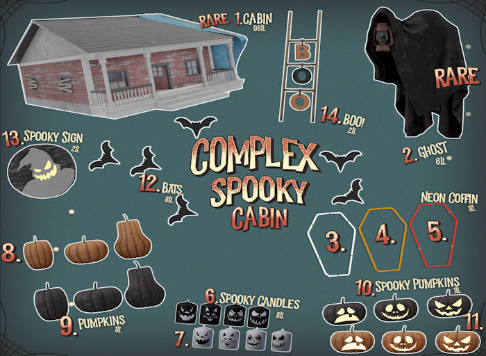 Second Life Marketplace - COMPLEX - Spooky Cabin - Pupmkins #9