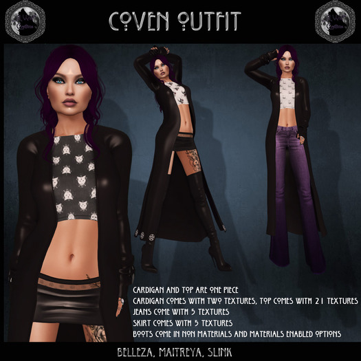 Second Life Marketplace - Coven Outfit (JR Wolf Creations)