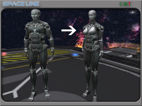Second Life Marketplace - Cyborg / Android / Robot female Bento Avatar