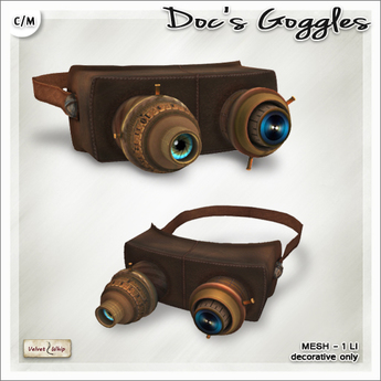 Second Life Marketplace - [V/W] Doc's Goggles - Decorative "mad ...