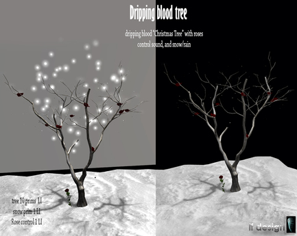 Second Life Marketplace - [lf design] Dripping blood tree