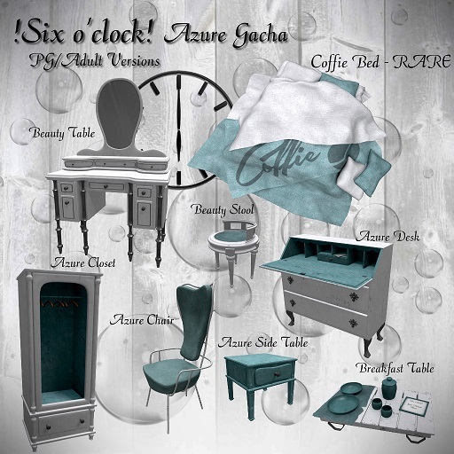 Second Life Marketplace - !six o'clock! azure chair