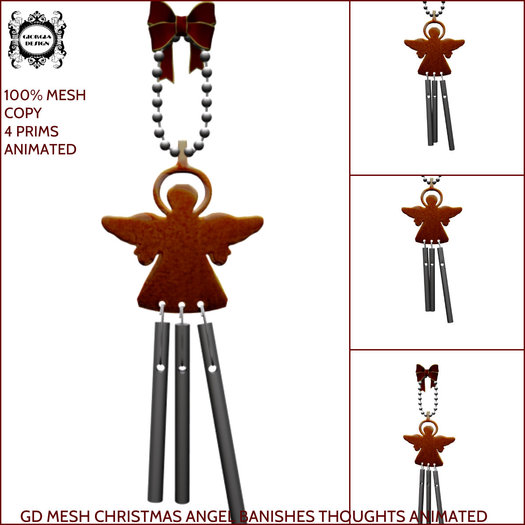 Second Life Marketplace - GD MESH CHRISTMAS ANGEL BANISHES THOUGHTS ...