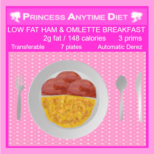 Second Life Marketplace - PAD Low Fat Ham & Omlette Breakfast