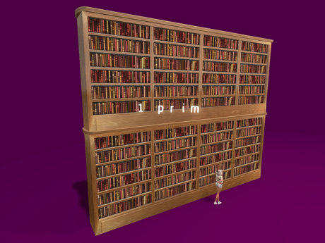 Second Life Marketplace - 1 prim "Library Set" any texture + bonuses ...