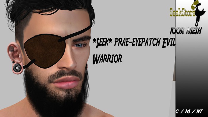Second Life Marketplace - *Seek* prae-eyepatch Evil Warrior