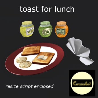 Second Life Marketplace - here it is ... toast for lunch