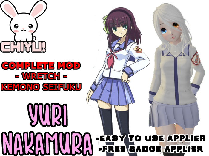 Second Life Marketplace - CHIYU! Yuri Nakamura Uniform (WRETCH KEMONO ...