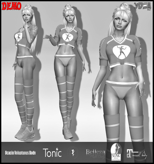 Second Life Marketplace Ydea Cyber Girl Outfit Demo