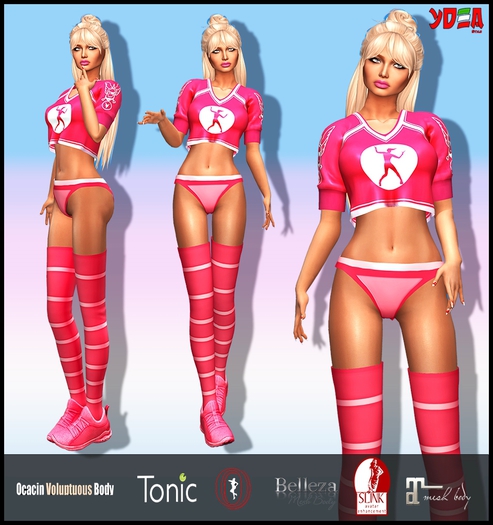 Second Life Marketplace Ydea Cyber Girl Outfit Red
