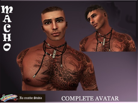 Second Life Marketplace - I.C.S. MACHO COMPLETE AVATAR ( BOX ADD WEAR )