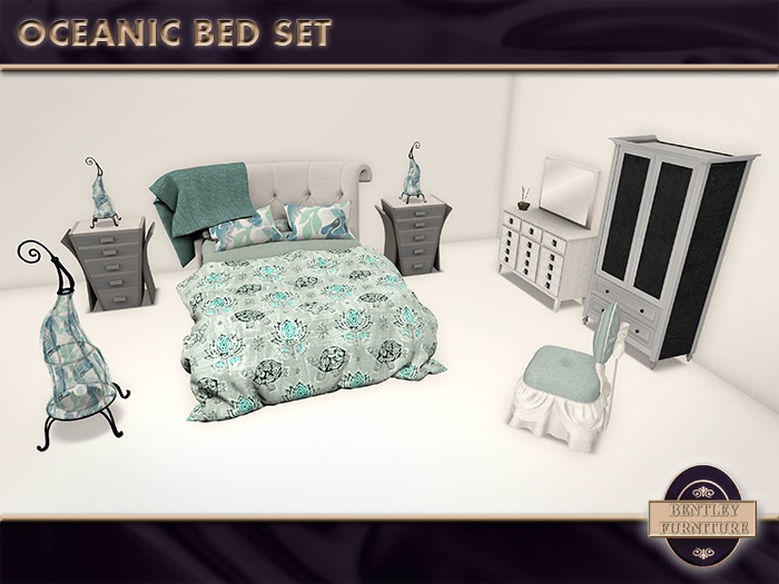 Second Life Marketplace - Oceanic Bed - PG Version BOXED