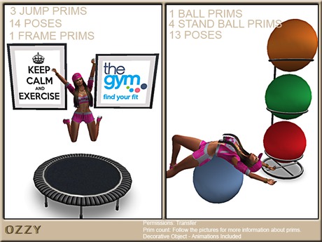 Second Life Marketplace - *$OZZY$* Fitness Gym Olympia - SET