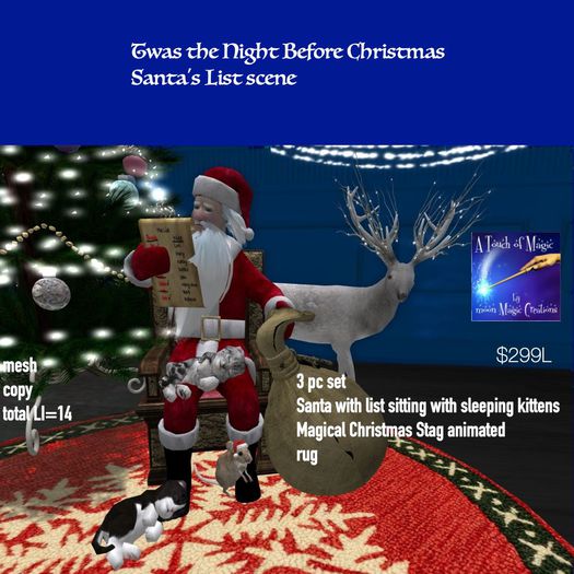 Second Life Marketplace - Twas The Night Before Christmas Santa's List ...