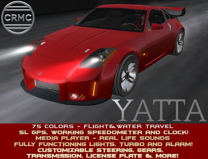 Second Life Marketplace - CRMC - YATTA - 75 COLORS/FLIGHT/WATER TRAVEL ...