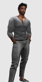 Second Life Marketplace - Res_Jake casual outfit grey